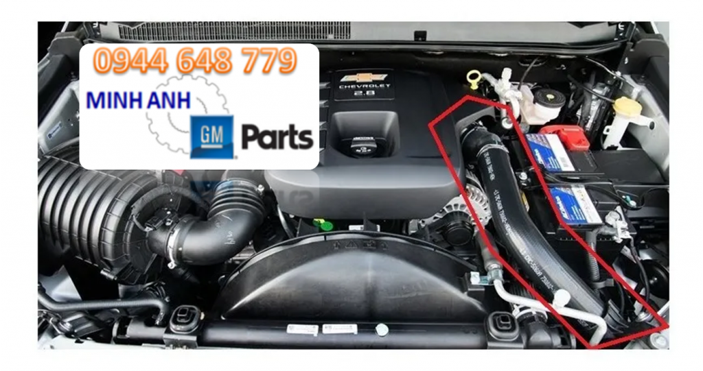 Ống đi ra từ két làm mát khí nạp Colorado GM# 52073044